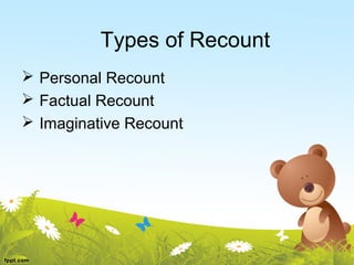 Recount Text | PPT