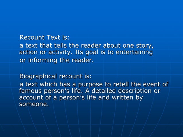 PPT Recount Text.ppt