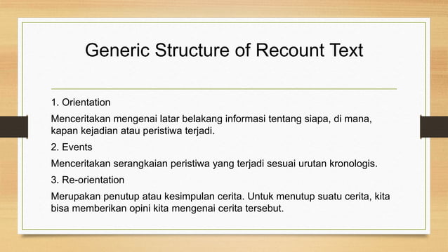 PPT RECOUNT TEXT KLS 8 a Type of Recount Text / Jenis Recount Text | PPT