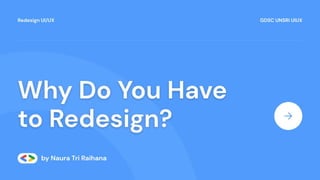 Why do You Have to Redesign?_Redesign Challenge Day 1 | PPTX