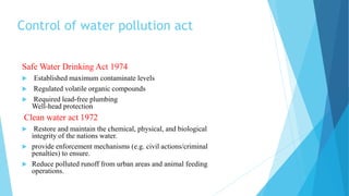 water pollution control and measurment | PPTX