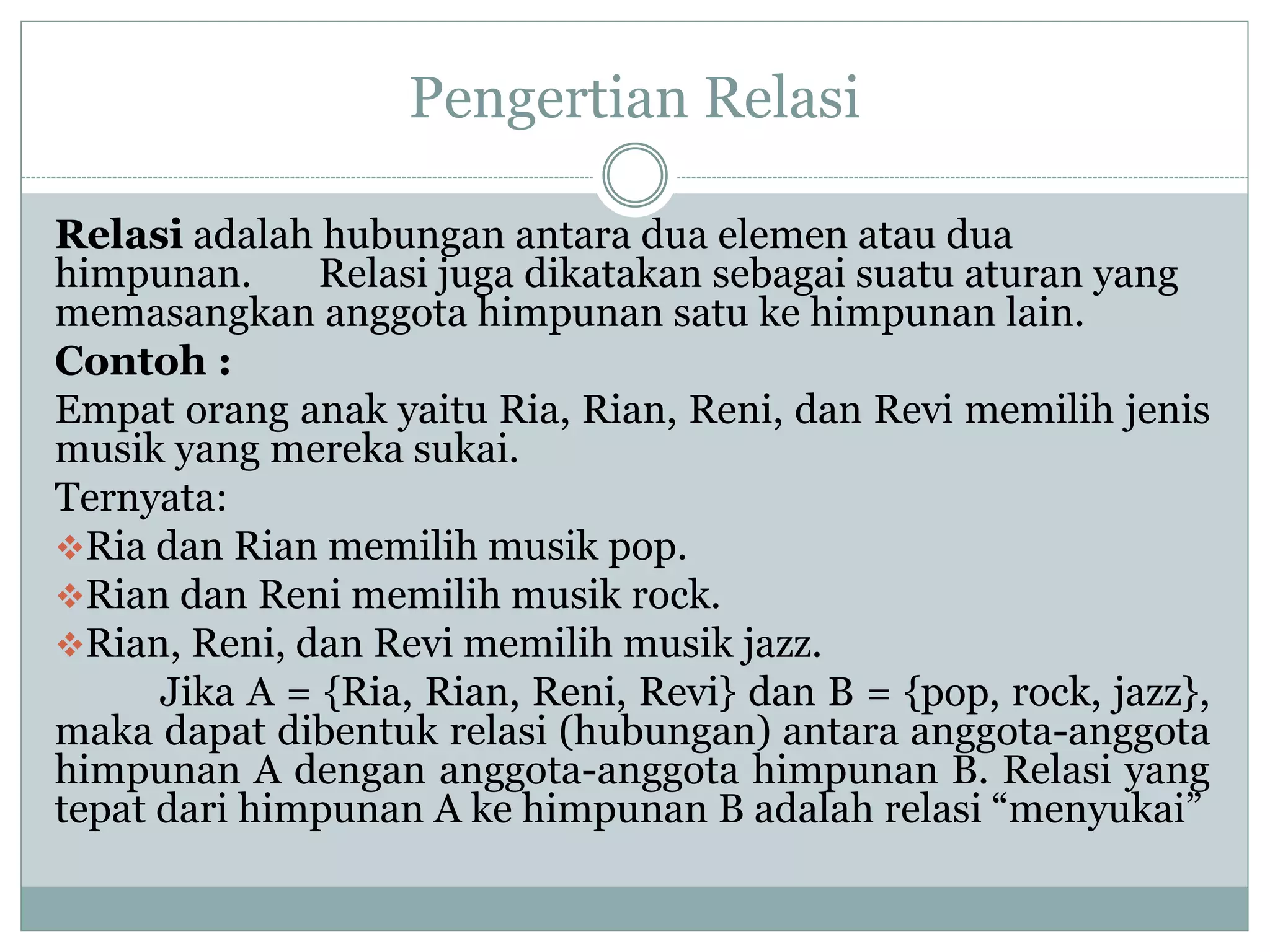 PPT Relasi dan Fungsi | PPTX