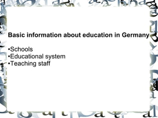 German educationsystem | ODP