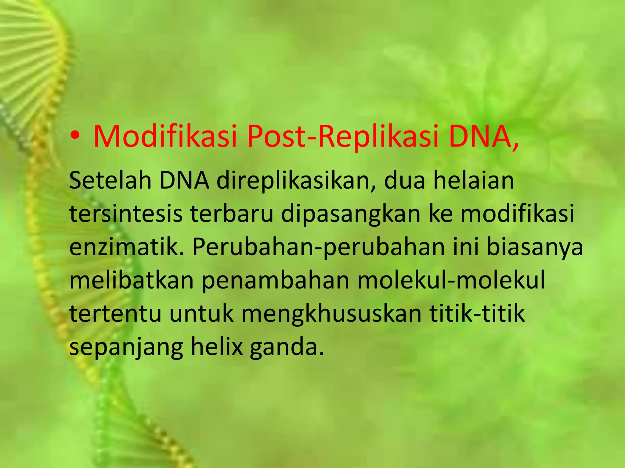 Ppt replikasi DNA | PPTX