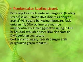 Ppt replikasi DNA | PPTX