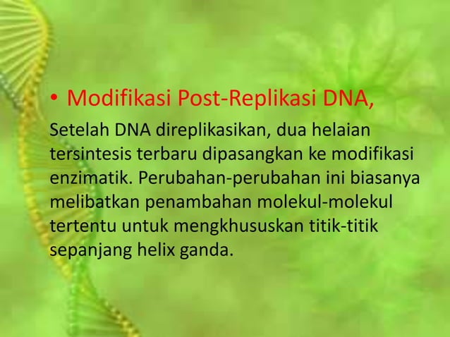 Ppt replikasi DNA | PPTX