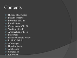 Li fi ppt | PPTX | Computer Networking | Computing