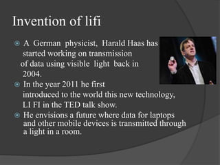 Li fi ppt | PPTX | Computer Networking | Computing