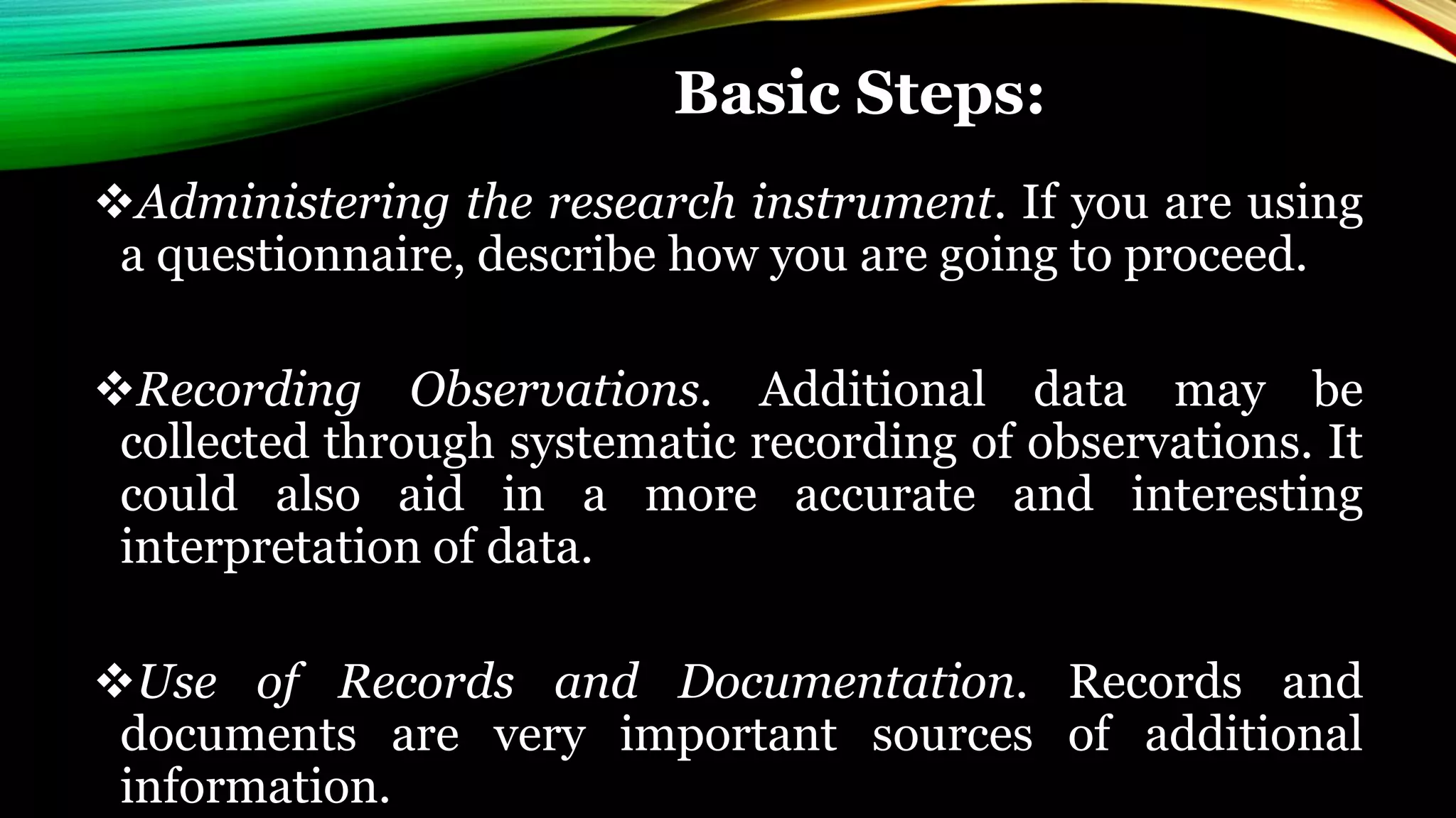 Data Gathering, Sampling, Data Management and Data Integrity | PPTX