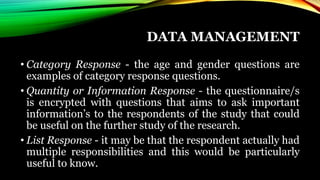 Data Gathering, Sampling, Data Management and Data Integrity | PPTX