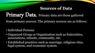 Data Gathering, Sampling, Data Management and Data Integrity | PPTX