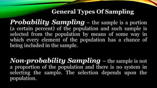 Data Gathering, Sampling, Data Management and Data Integrity | PPTX