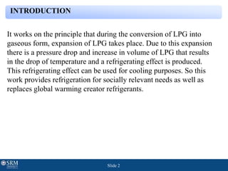LPG Refrigeration Sytem | PPTX
