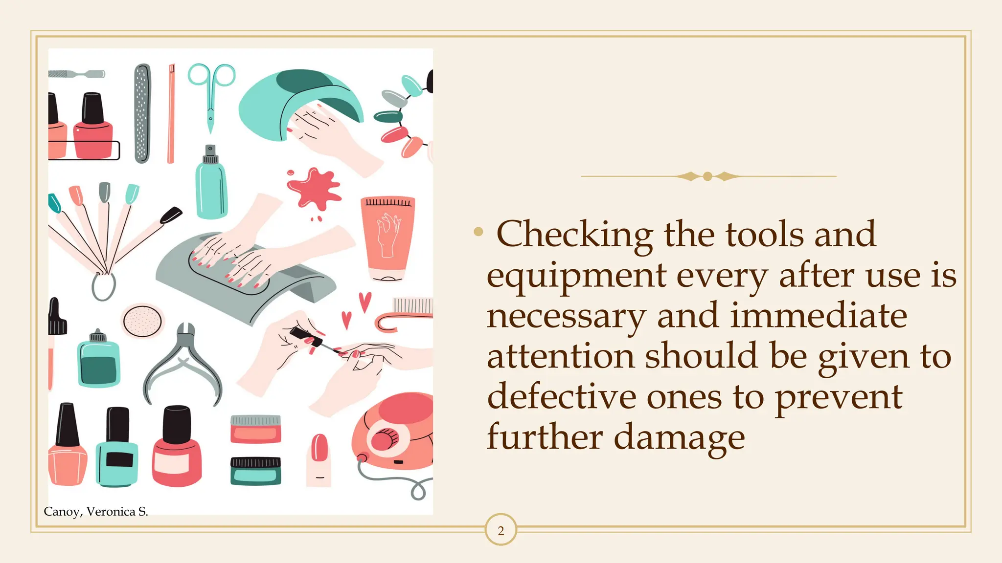 PPT REPORT IN EPP maintenance and safekeeping tools and equipment sep ...