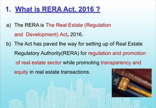 real estate regulation authority in india | PPTX