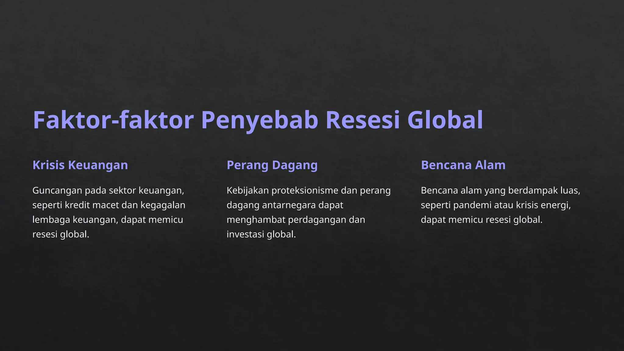 PPT RESESI GLOBAL KELOMPOK Ekonomi Makro | PPTX