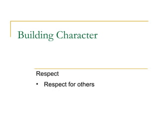 Respecting Others | PPT