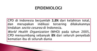 (PPT) Responsi CPD Cephalopelvic Disproportion | PDF