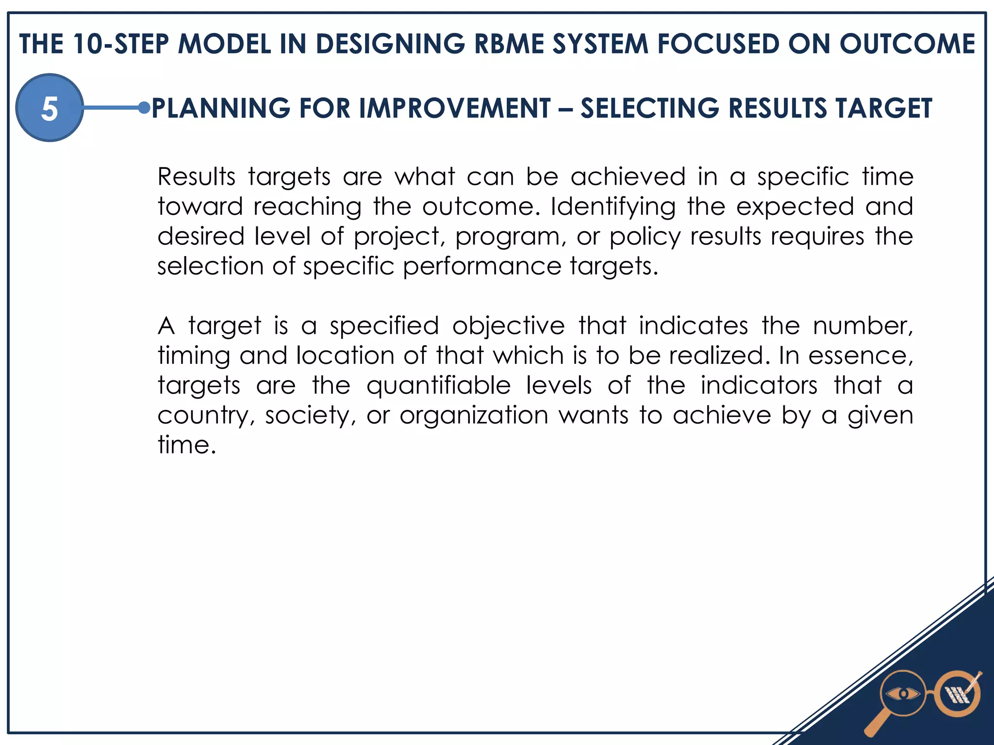 Ppt results based-monitoring-and-evaluation-g-dela-cruz | PDF