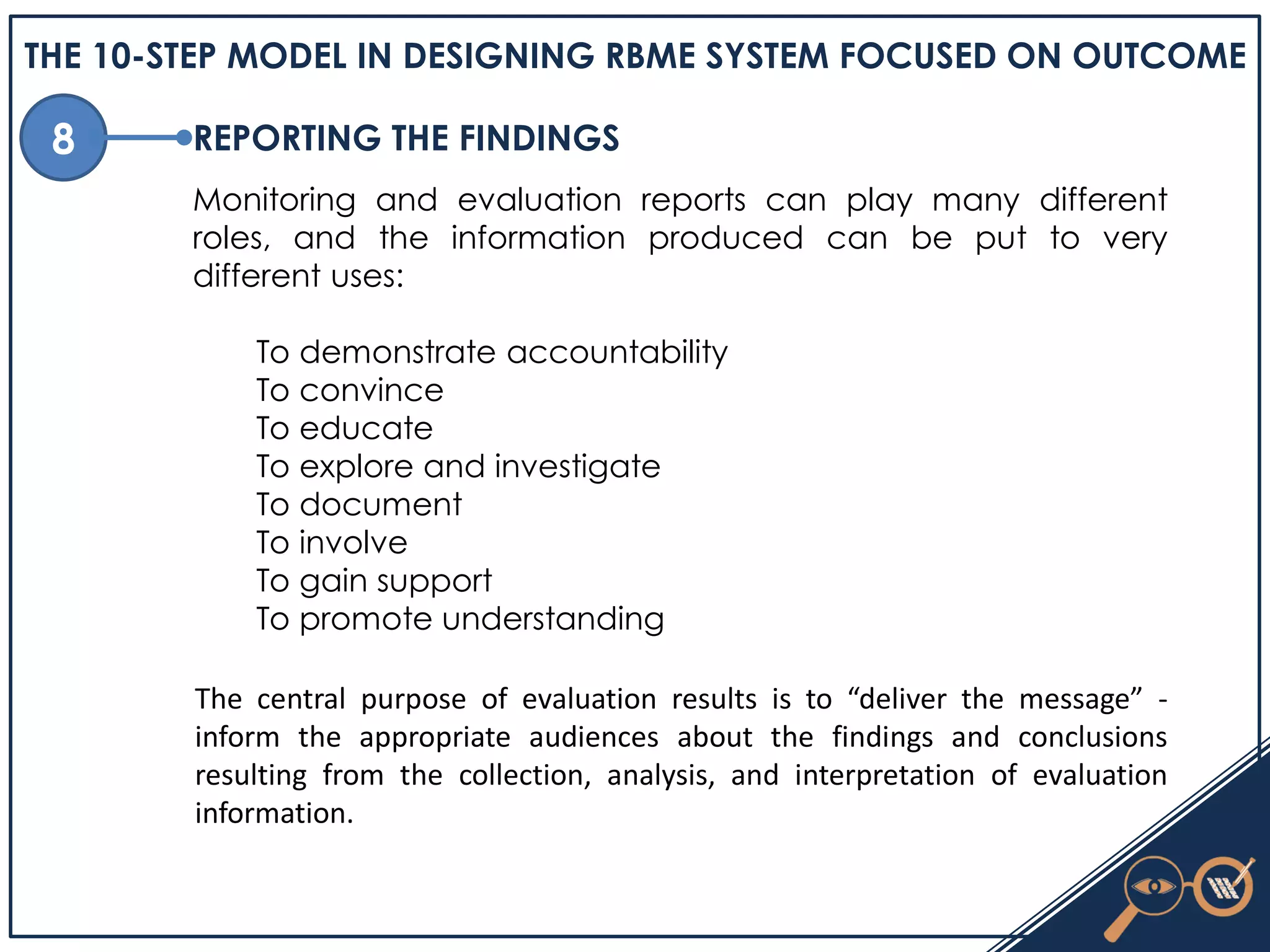 Ppt results based-monitoring-and-evaluation-g-dela-cruz | PDF