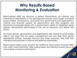 Ppt results based-monitoring-and-evaluation-g-dela-cruz | PDF