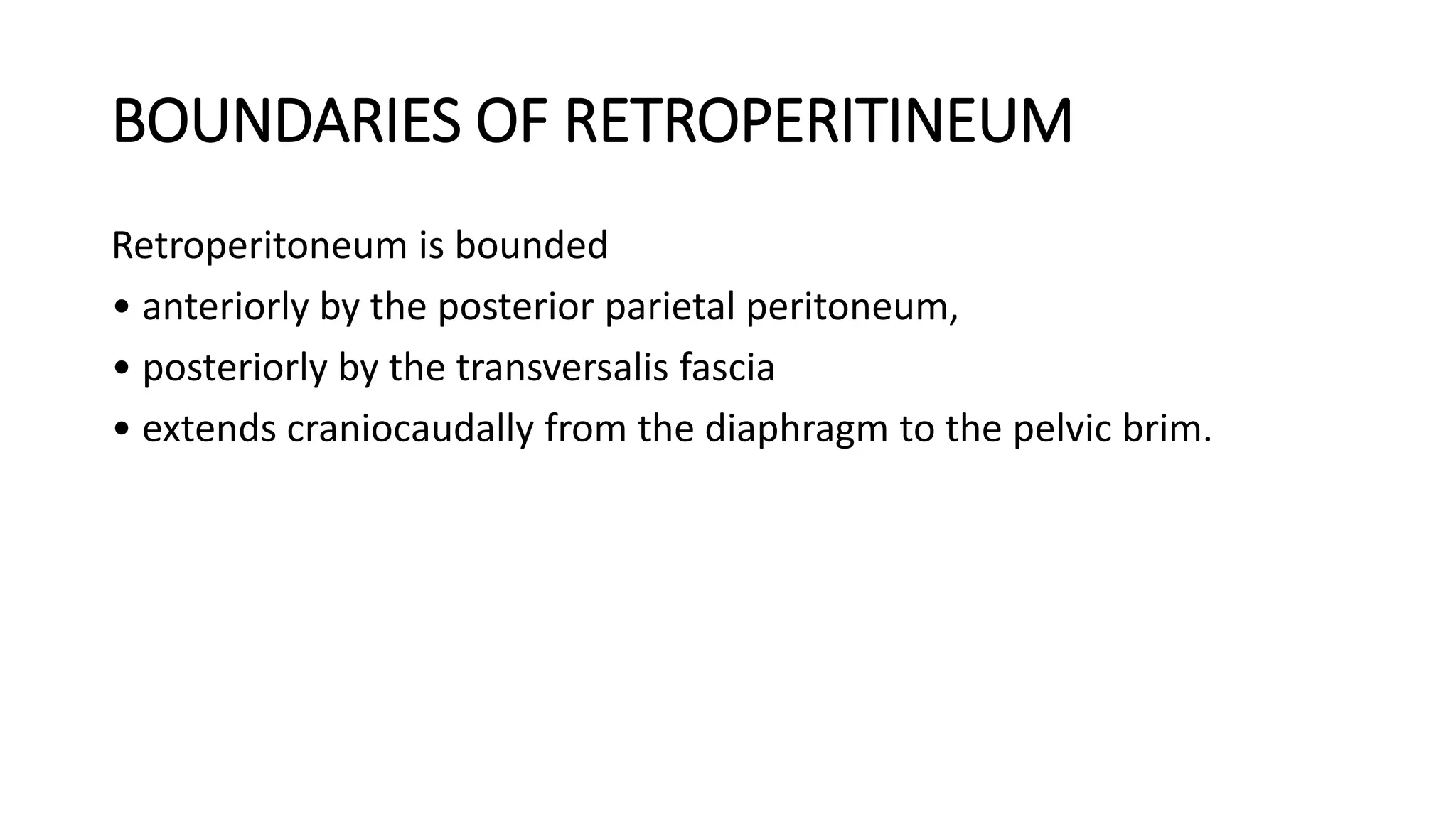 radiological anatomy of retroperitoneum powerpoint | PPTX