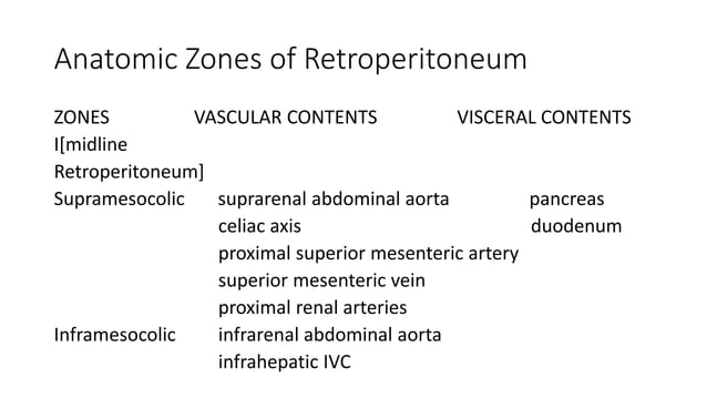 radiological anatomy of retroperitoneum powerpoint | PPTX