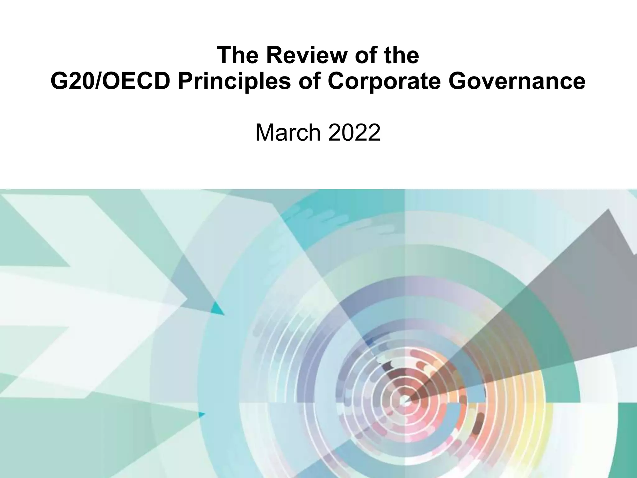 Review of the G20/OECD Principles of Corporate Governance | PPTX
