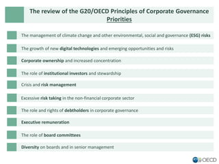 Review of the G20/OECD Principles of Corporate Governance | PPTX
