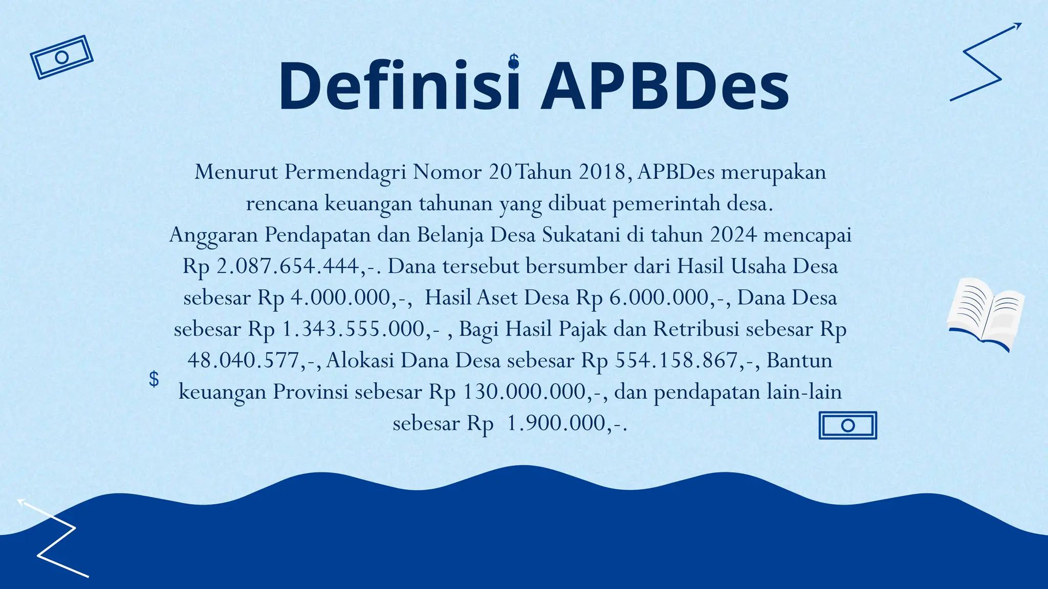 PPT REVIEW IMPLEMENTASI DANA APBDes DESA SUKATANI.pptx