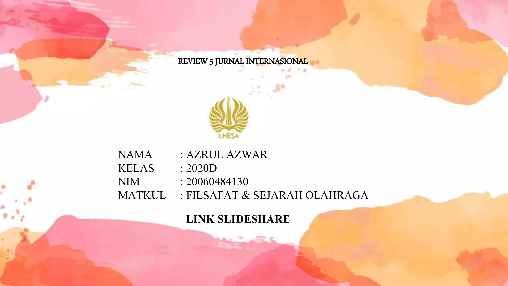 Ppt review jurnal internasional azrul azwar 20_d_130 | PPTX