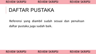 REVIEW SKRIPSI | PPTX