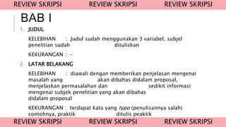 REVIEW SKRIPSI | PPTX