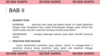 REVIEW SKRIPSI | PPTX