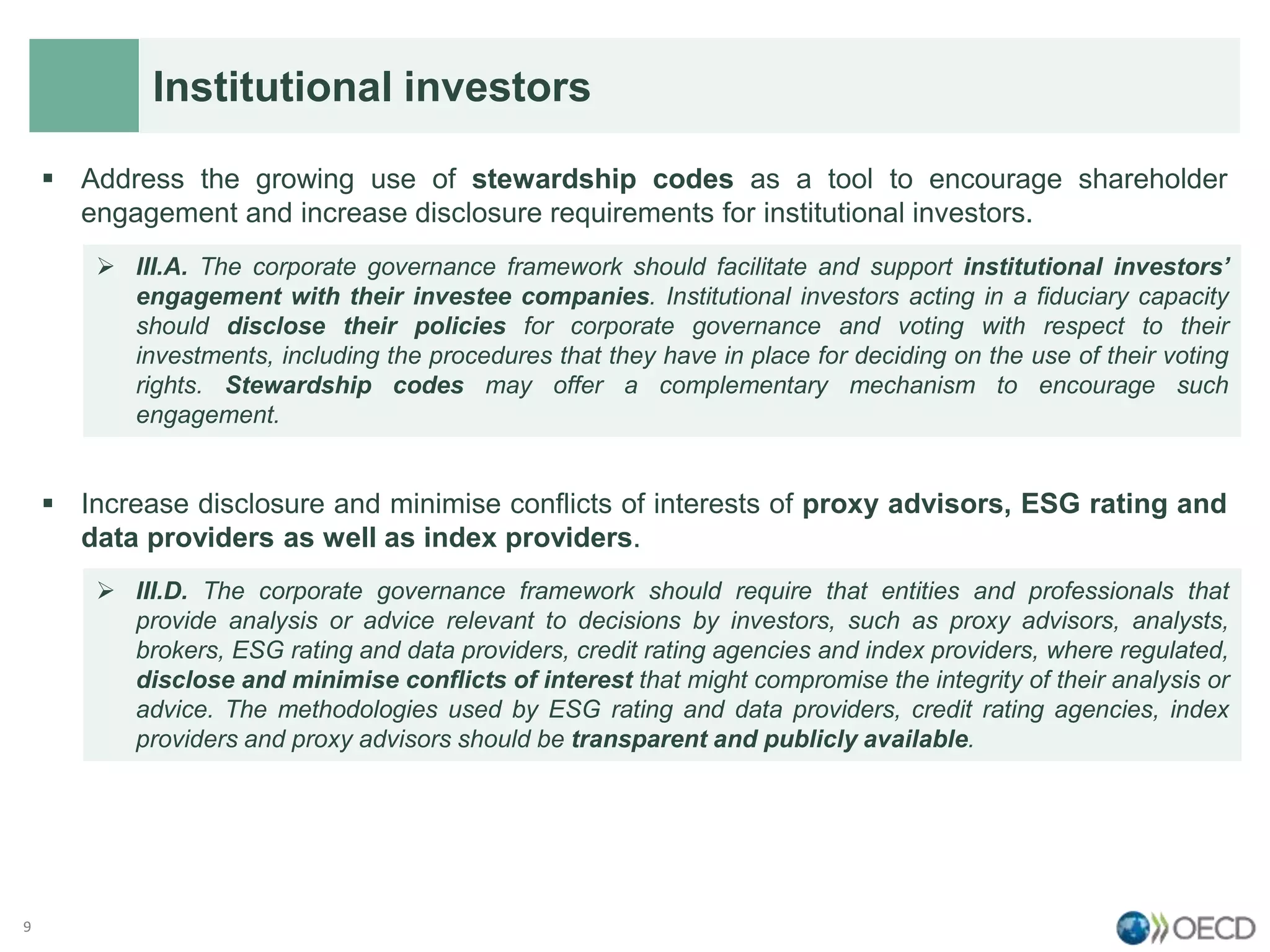 Revised G20-OECD Principles of Corporate Governance | PPTX