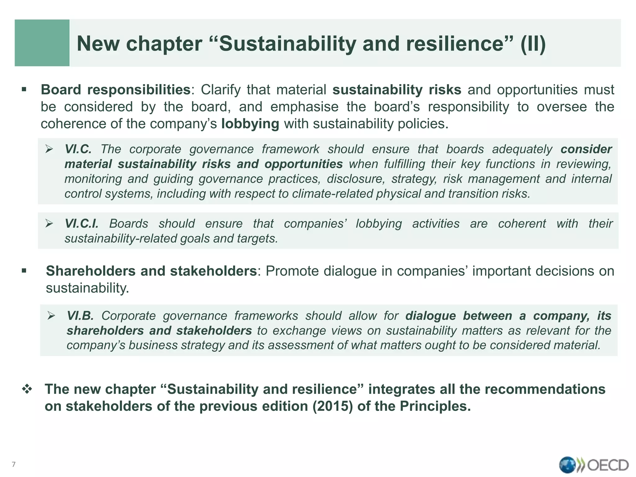 Revised G20-OECD Principles of Corporate Governance | PPTX