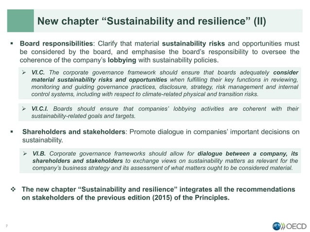 Revised G20-OECD Principles of Corporate Governance | PPTX | Business ...