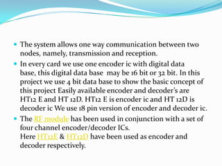 Ppt rf based home automation system 1 | PPT