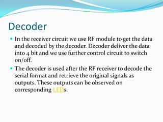 Ppt rf based home automation system 1 | PPT