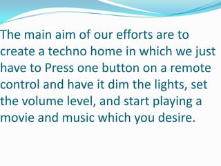 Ppt rf based home automation system 1 | PPT | Free Download