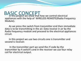 Ppt rf based home automation system 1 | PPT | Free Download