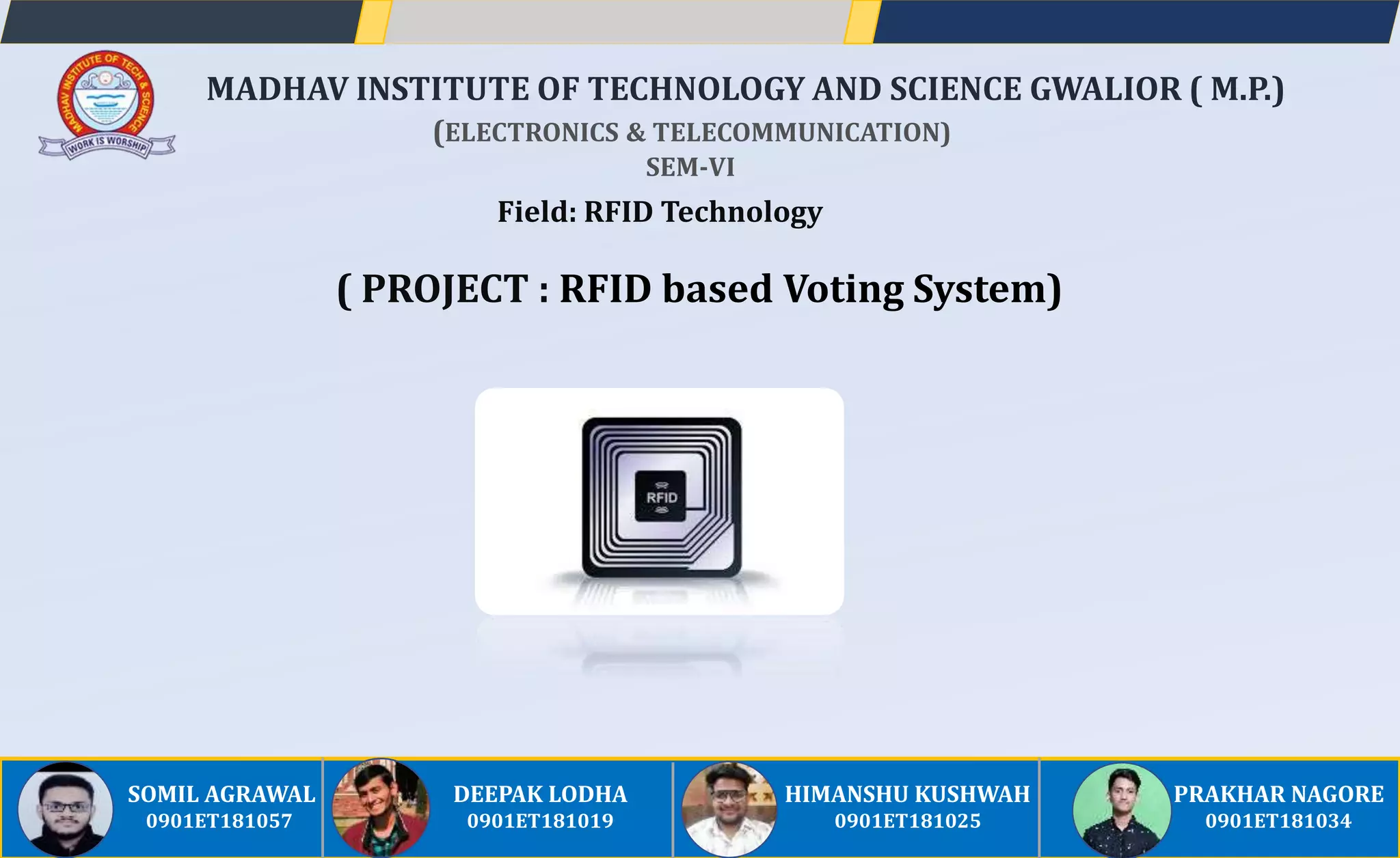 Rfid Based Smart Voting System Ppt