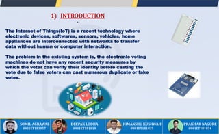 RFID based Smart Voting System | PPTX