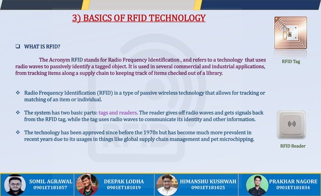 RFID based Smart Voting System | PPTX | Technology & Computing