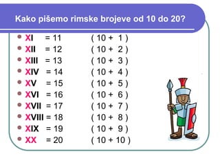 PPT Rimski brojevi.ppt-upoznavanje rimskih brojeva | PPT