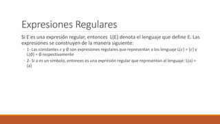 Expresiones Regulares | PPTX
