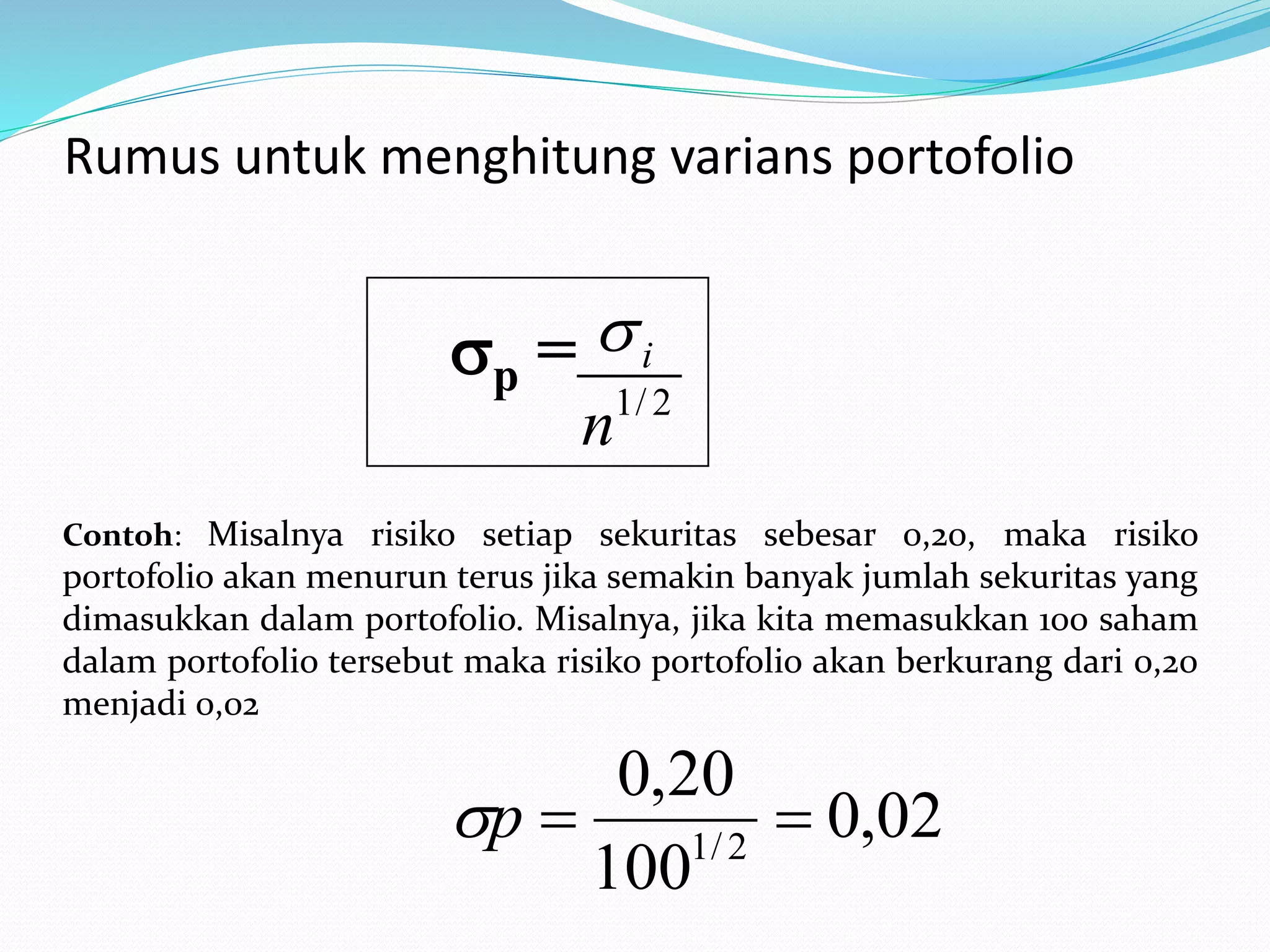 risk and return | PPTX