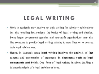 LEGAL WRITING | PPTX