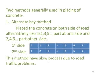 cement road construction in the rural areas | PPTX