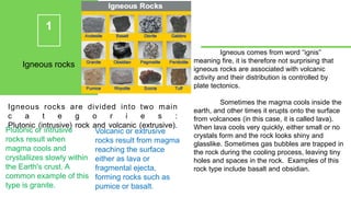 ROCKS AND VOLCANO | PPTX